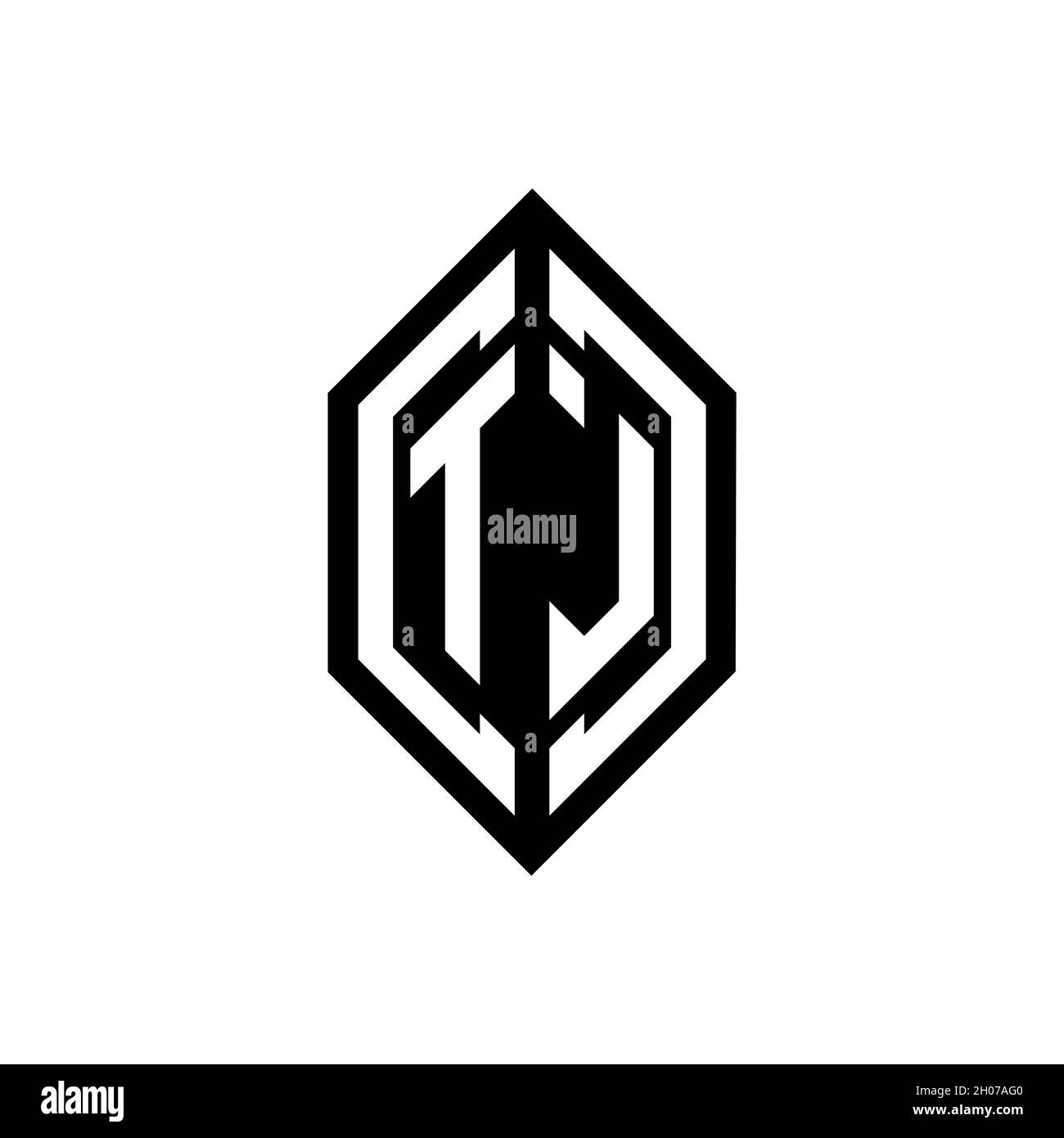 TL logo with geometric shape vector monogram design template isolated ...