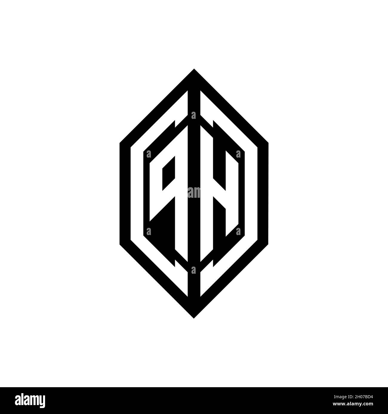 PH logo with geometric shape vector monogram design template isolated ...