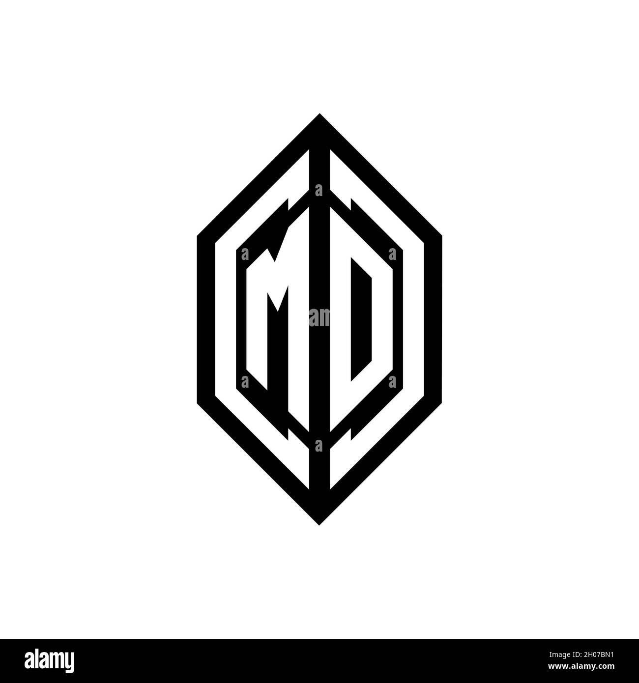 MO logo with geometric shape vector monogram design template isolated ...