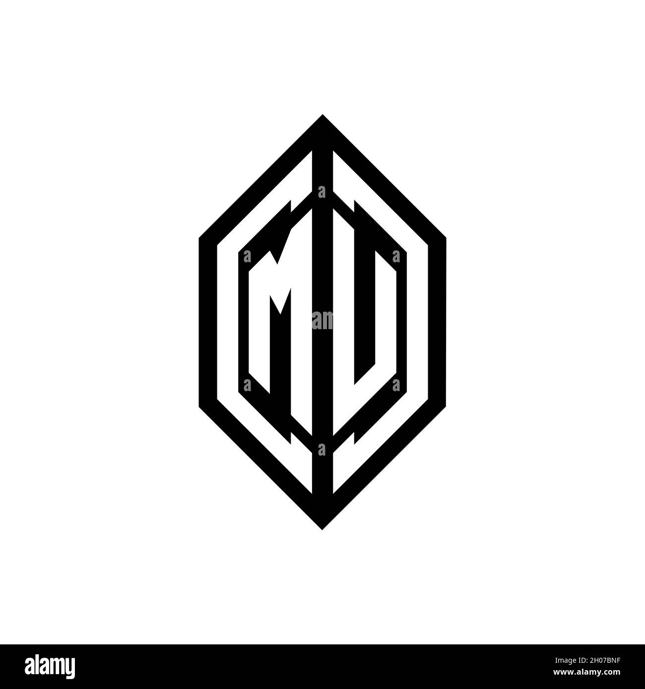 MU logo with geometric shape vector monogram design template isolated ...