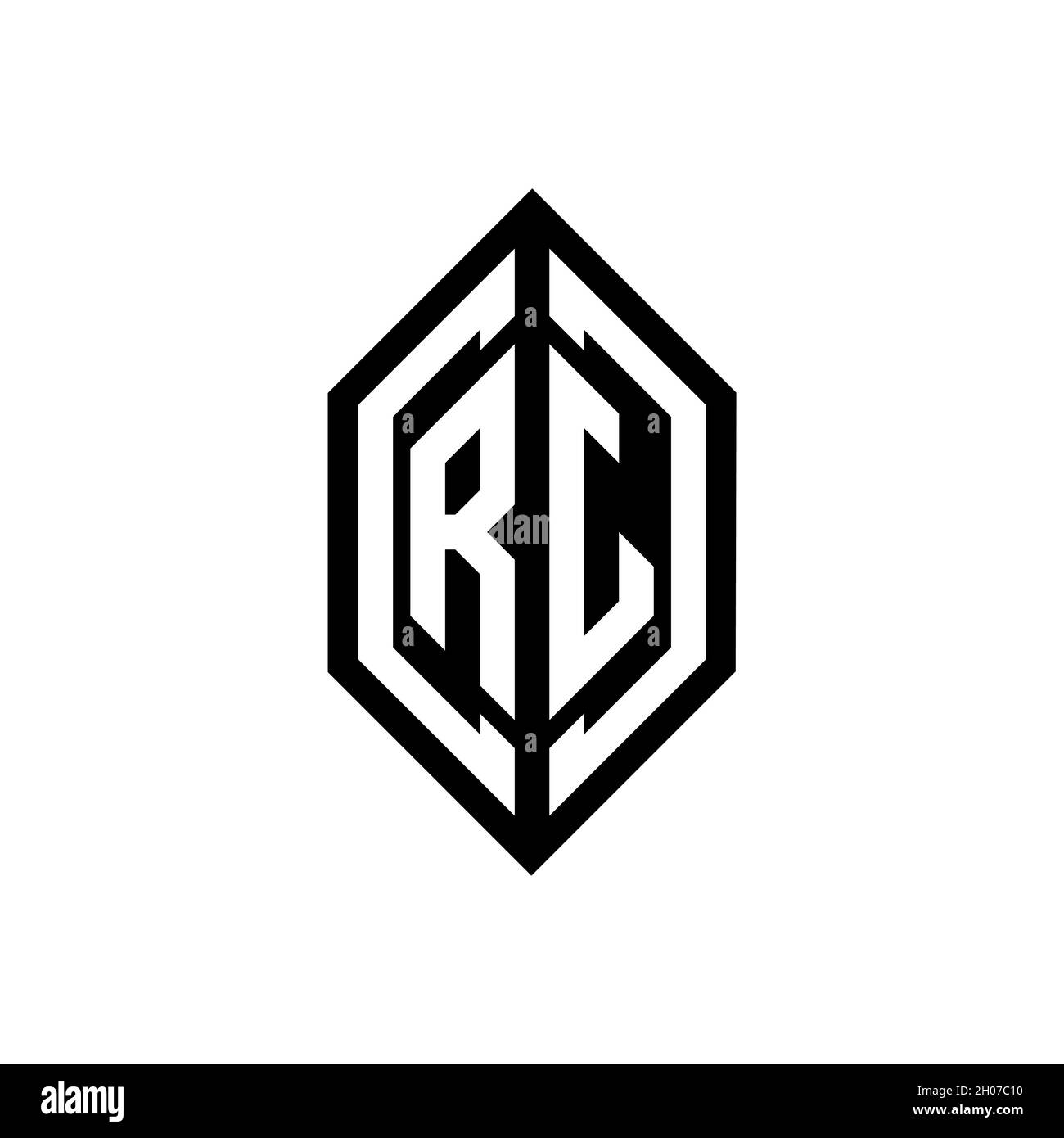 RJ logo with geometric shape vector monogram design template isolated ...