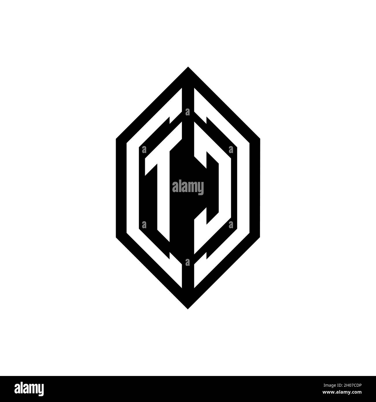 TC logo with geometric shape vector monogram design template isolated ...