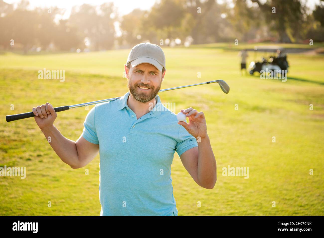 Happy golfer hi-res stock photography and images - Alamy