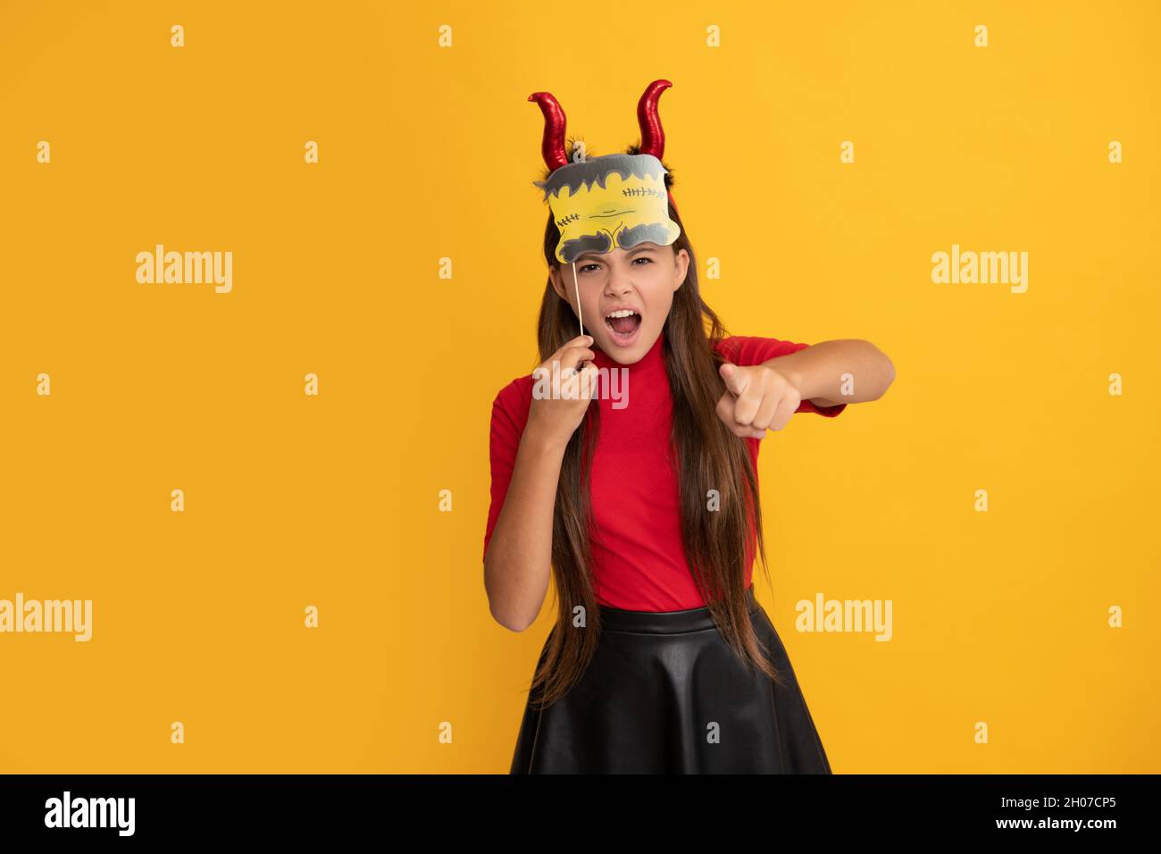 Angry devil hi-res stock photography and images - Alamy