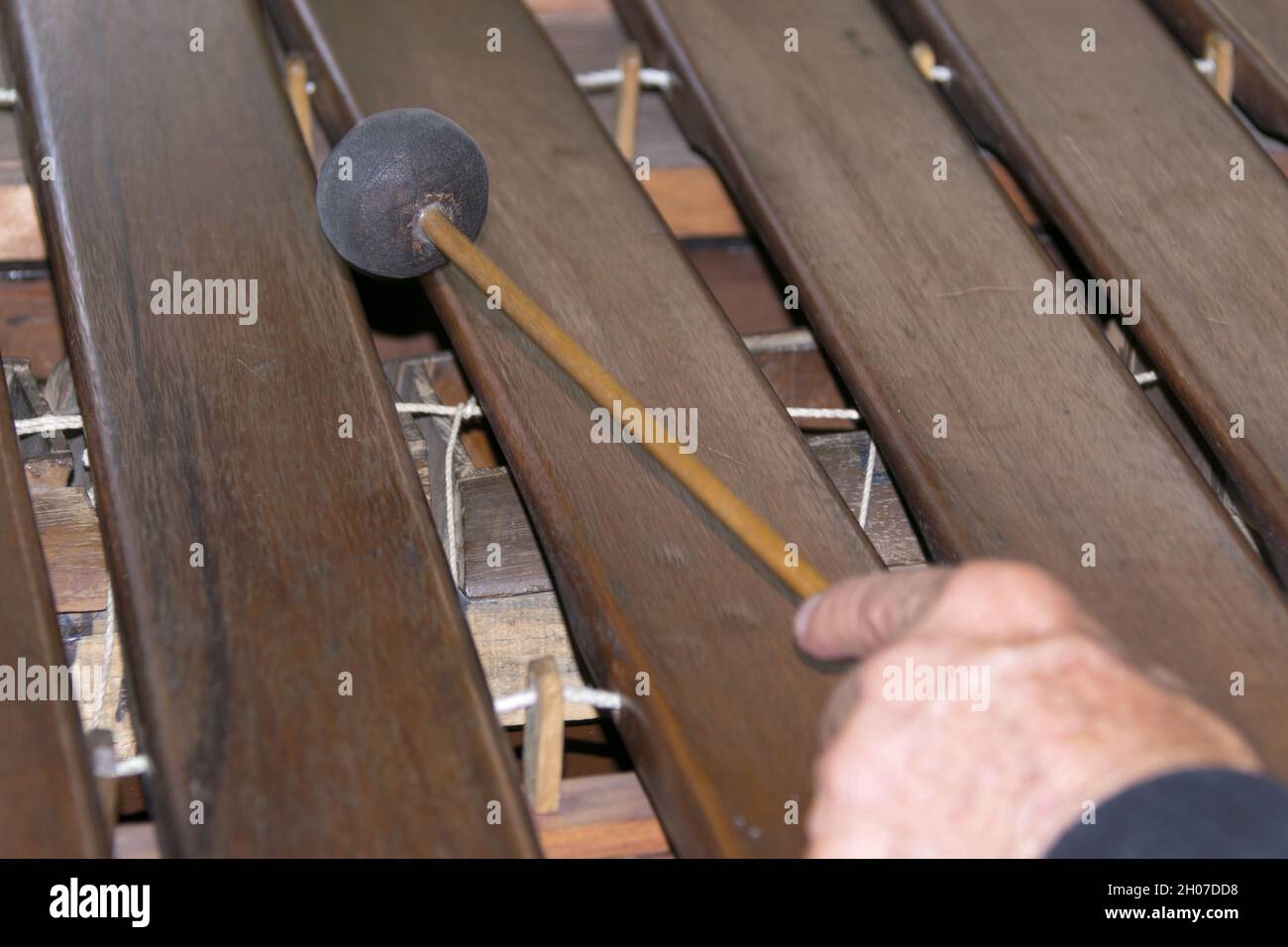 National instrument of Guatemala made with Hormigo wood the marimba ...