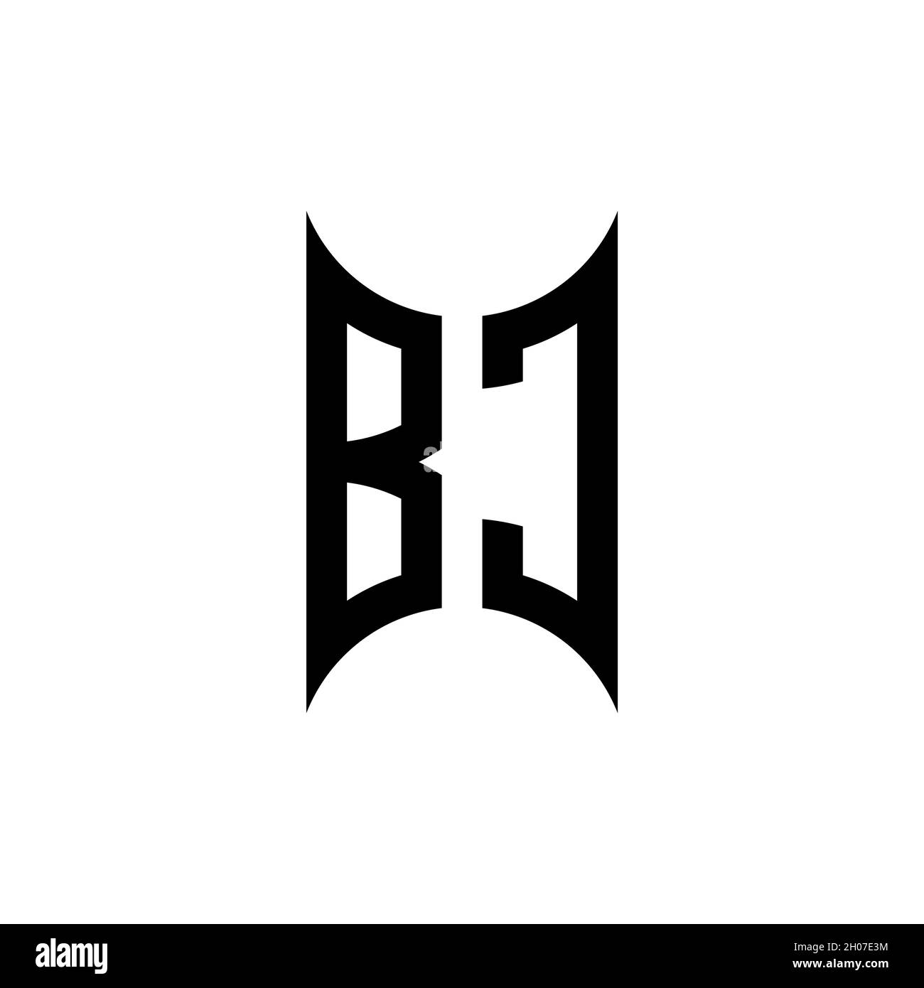 BB logo with geometric shape vector monogram design template isolated ...