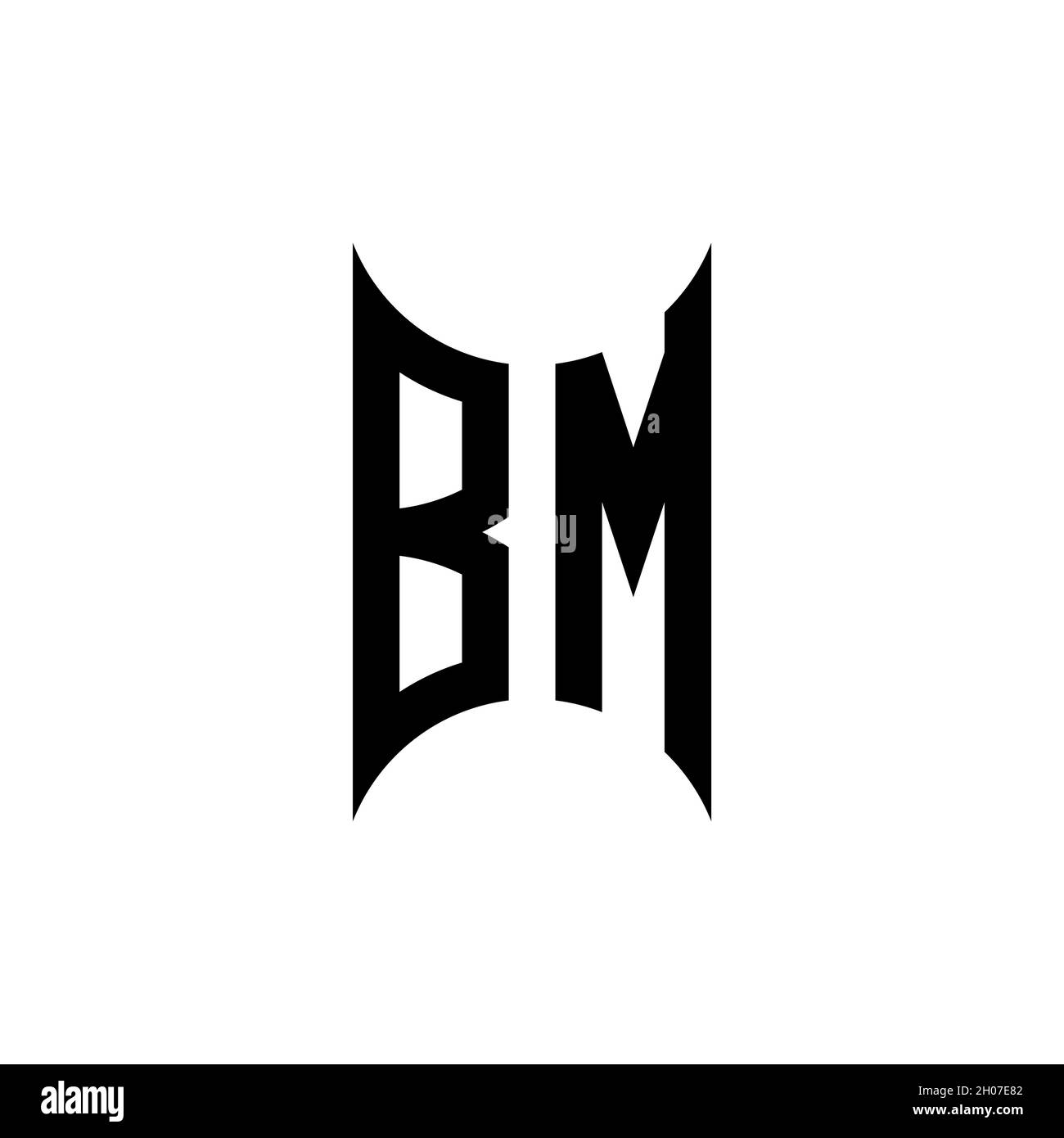 BK logo with geometric shape vector monogram design template isolated ...