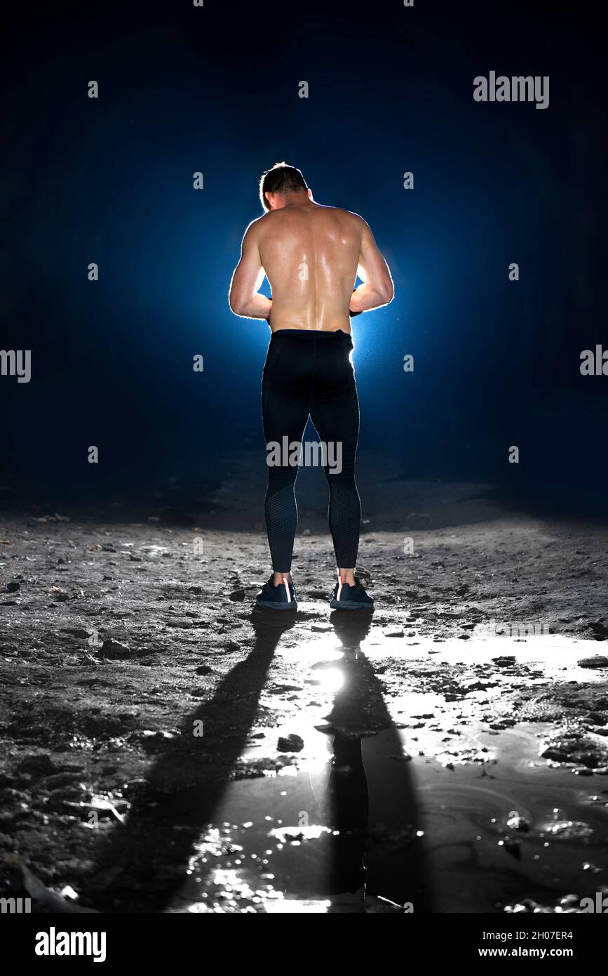 Young boxer preparing for his training and a fight Stock Photo - Alamy