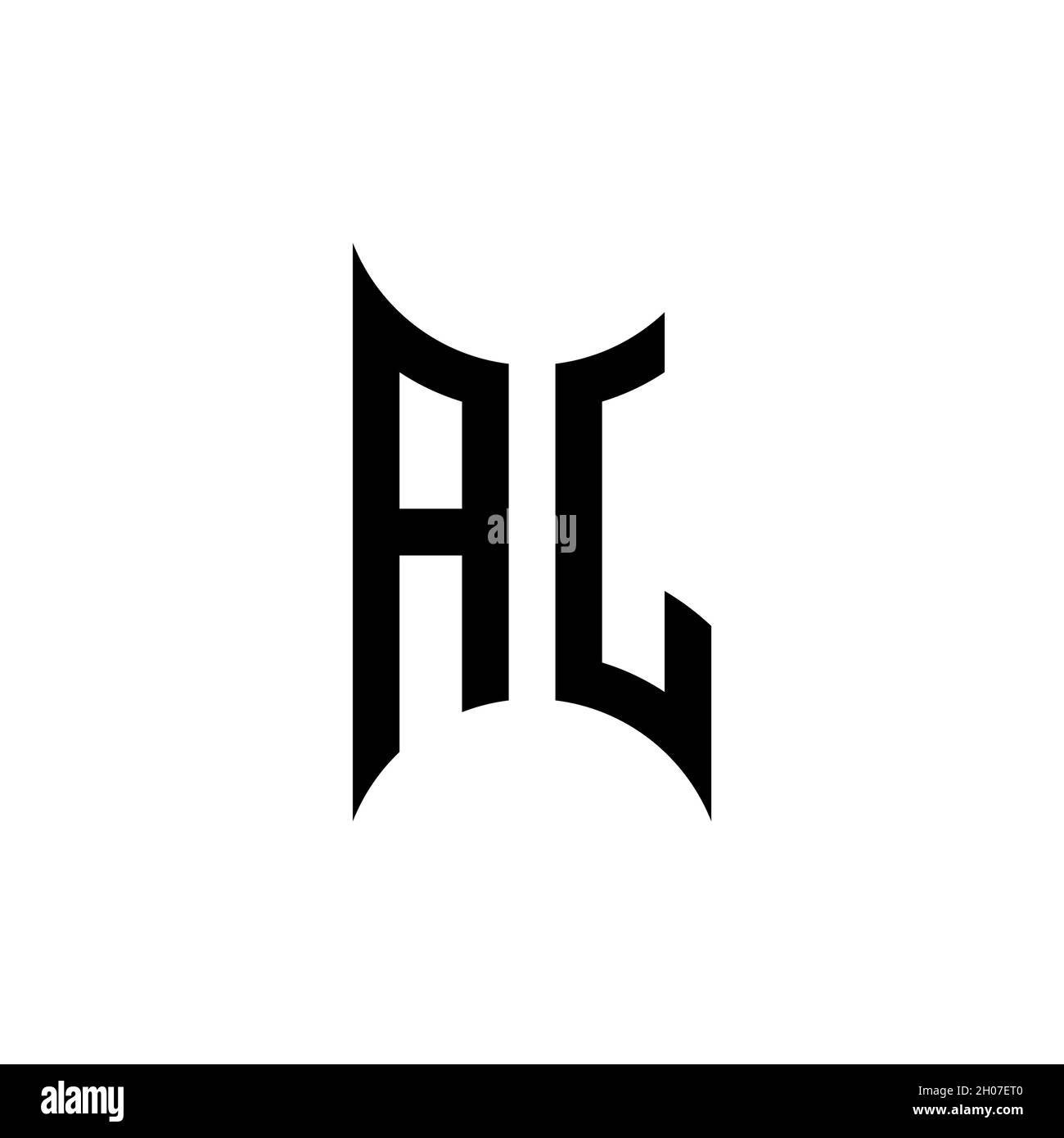 AI logo with geometric shape vector monogram design template isolated ...