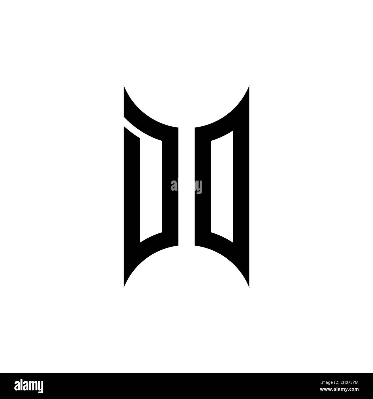 DO Monogram geometric shape style template. Monogram initial design ...