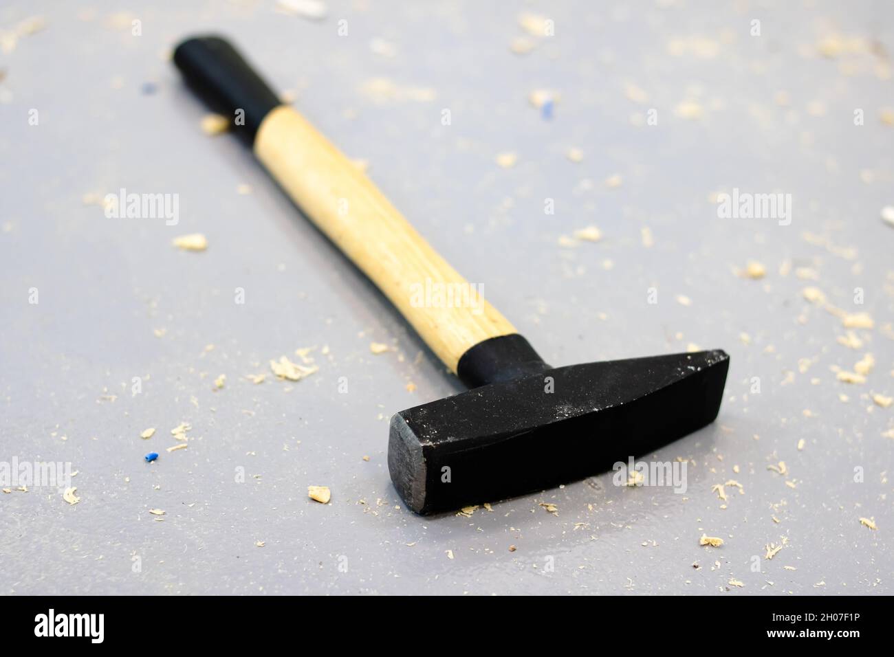 Wooden hammer on floor in hi-res stock photography and images - Alamy