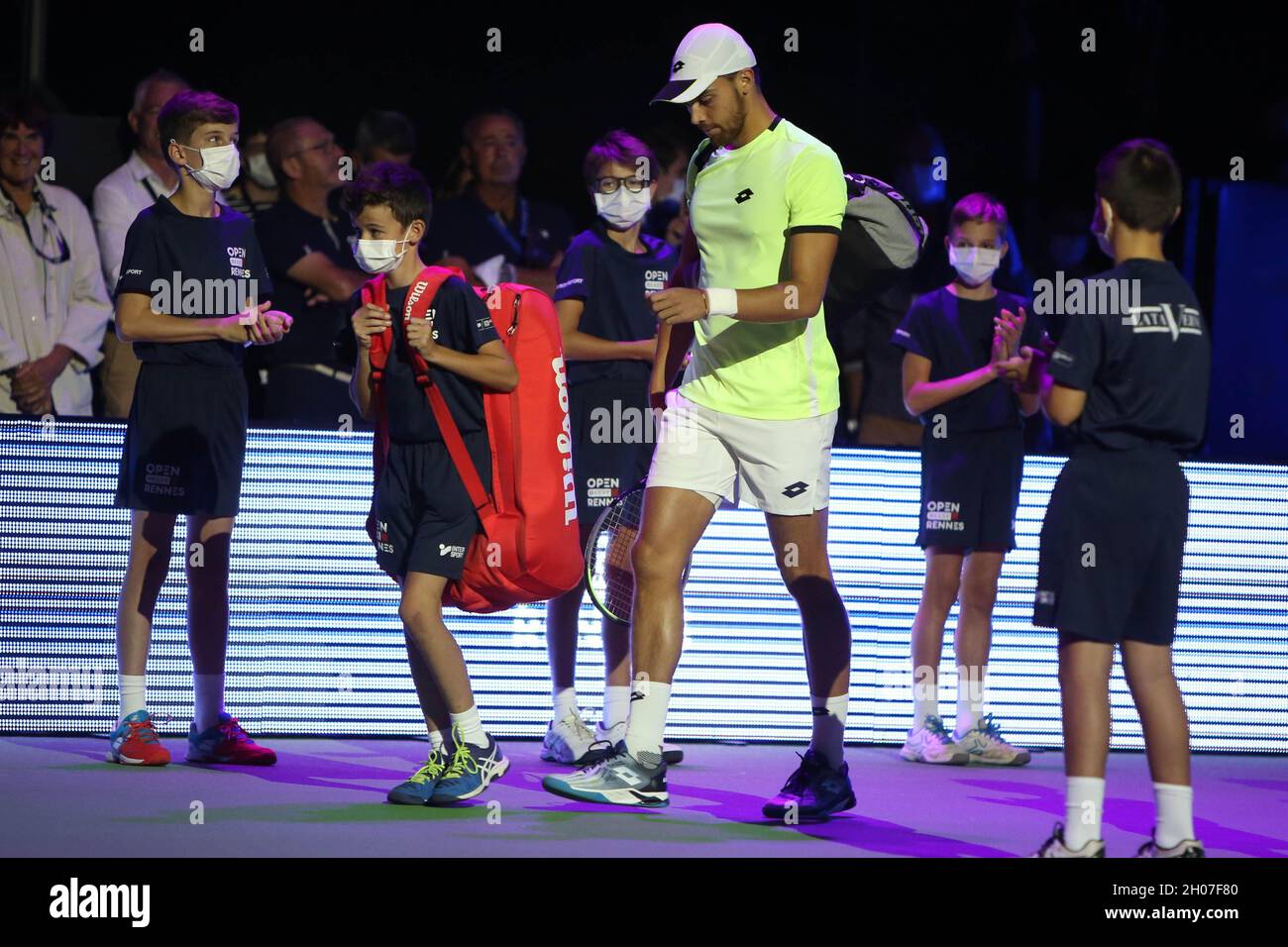 Benjamin Bonzi of France Finale during the Open de Rennes tournament on ...