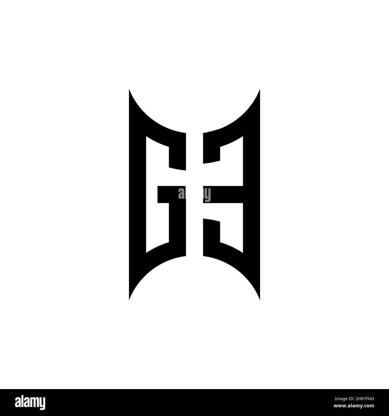 GE Monogram geometric shape style template. Monogram initial design ...