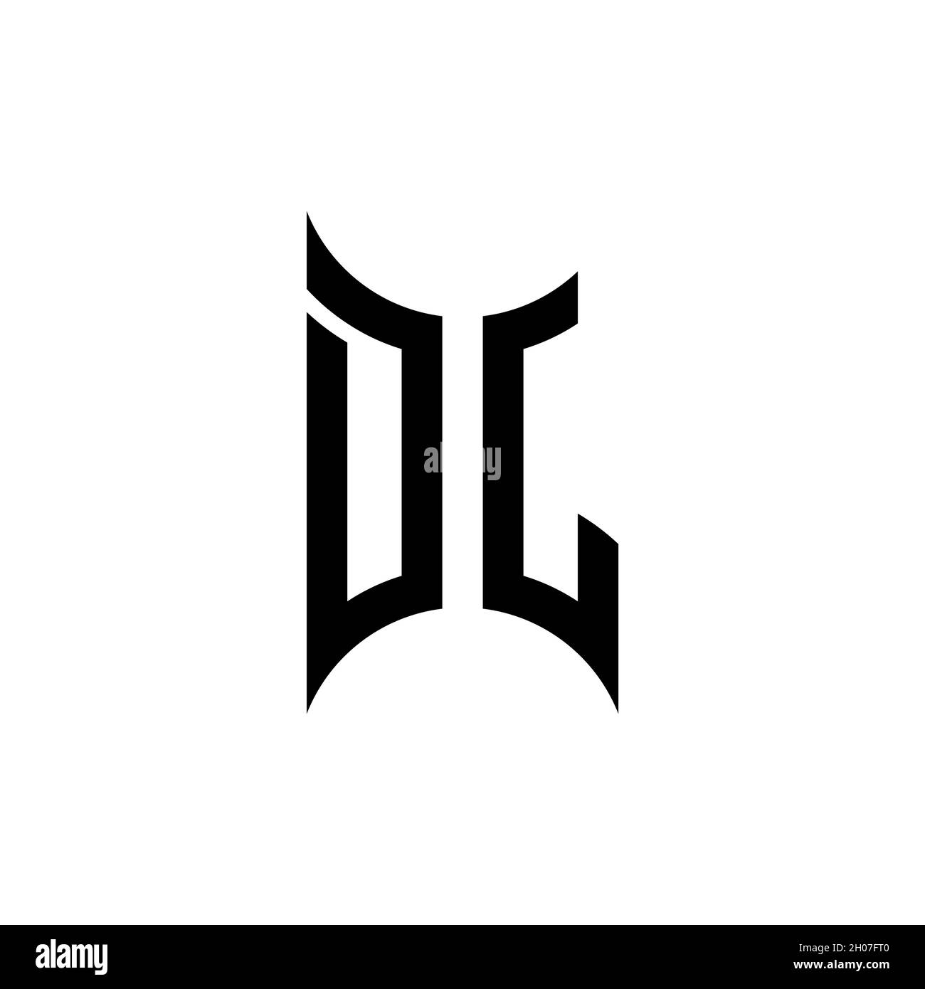 DI Monogram geometric shape style template. Monogram initial design ...