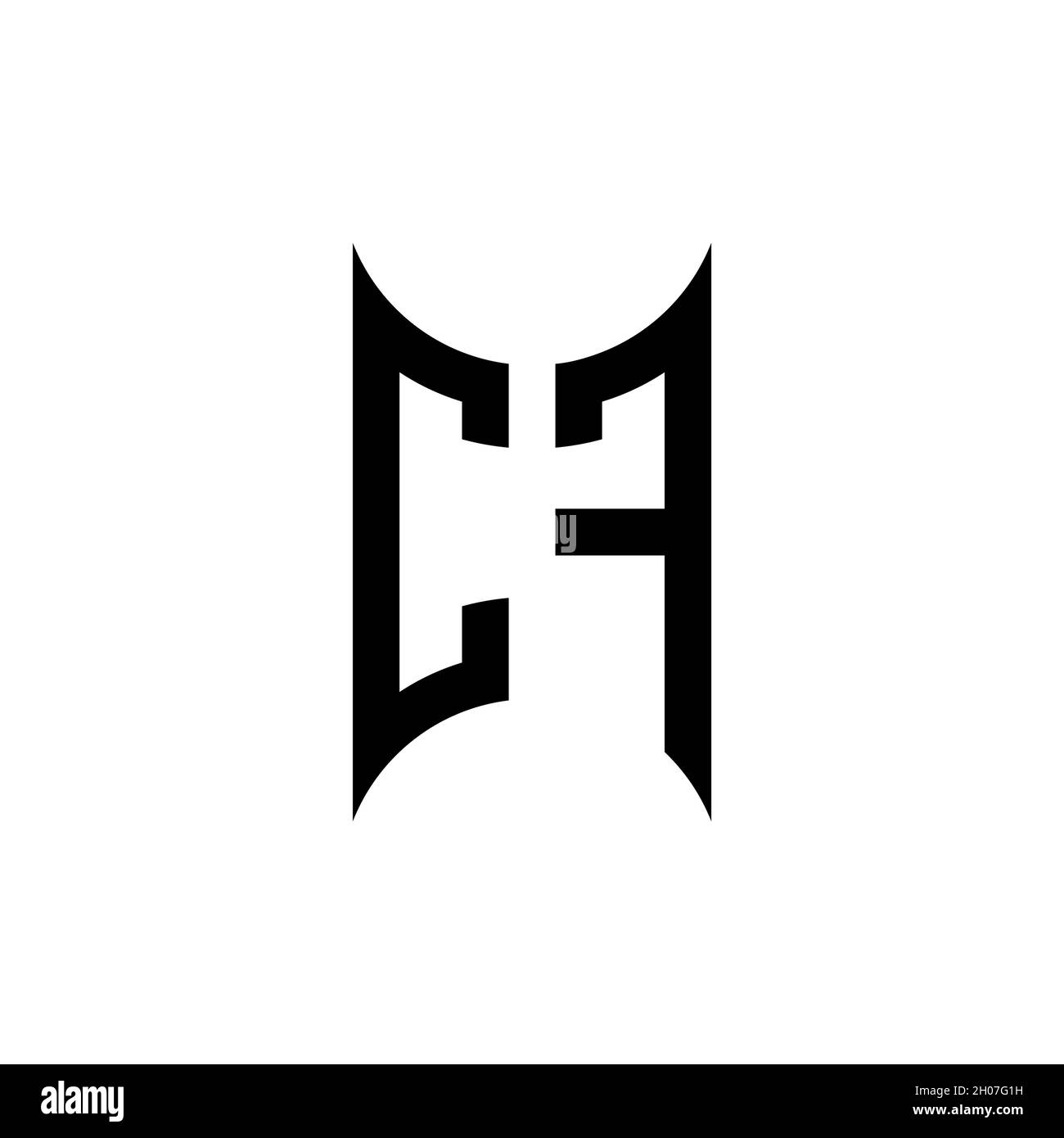 Cf monogram Stock Vector Images - Alamy