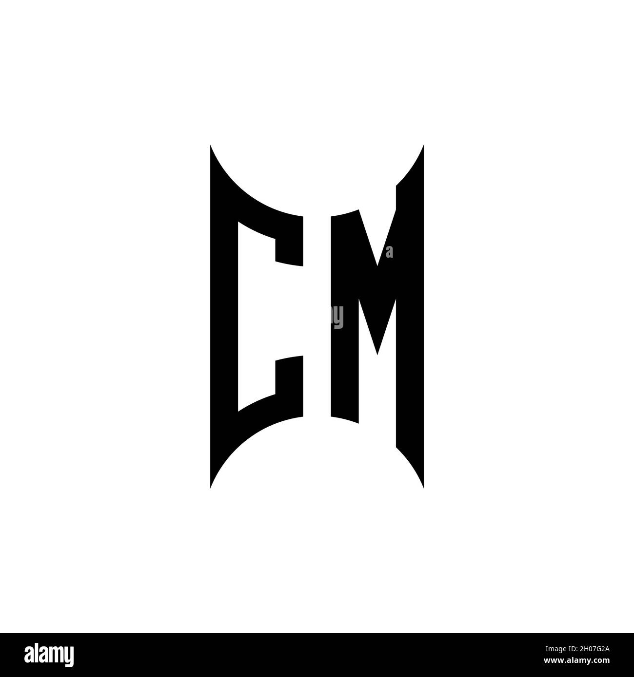 CL Monogram geometric shape style template. Monogram initial design ...