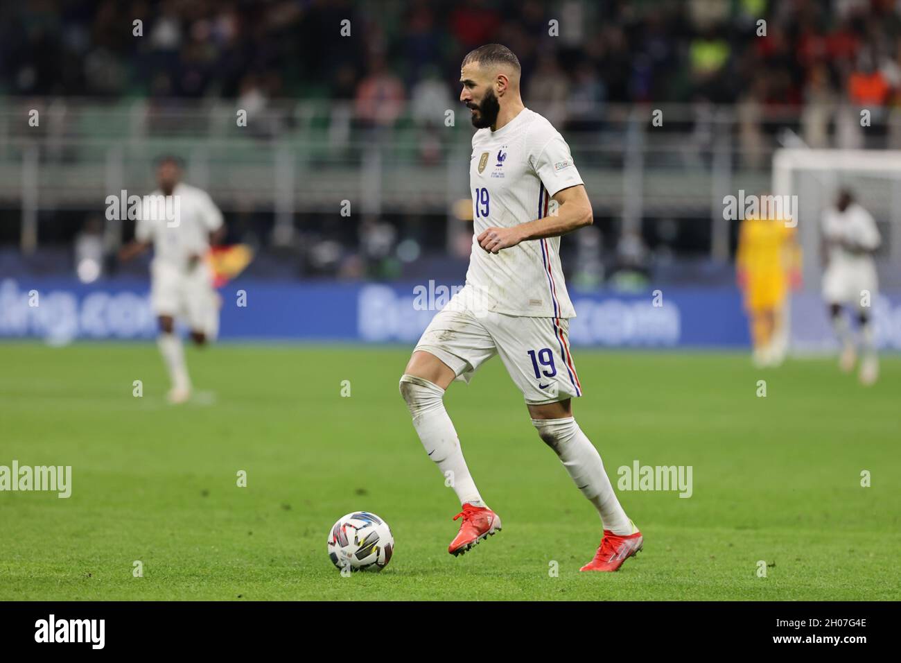 Karim Benzema of France in action during the UEFA Nations League Finals ...