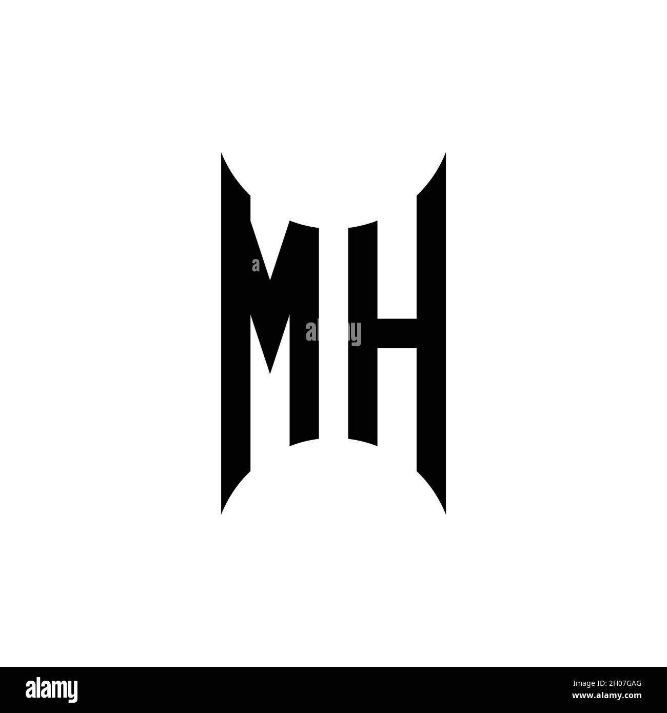 Mh signature Stock Vector Images - Alamy