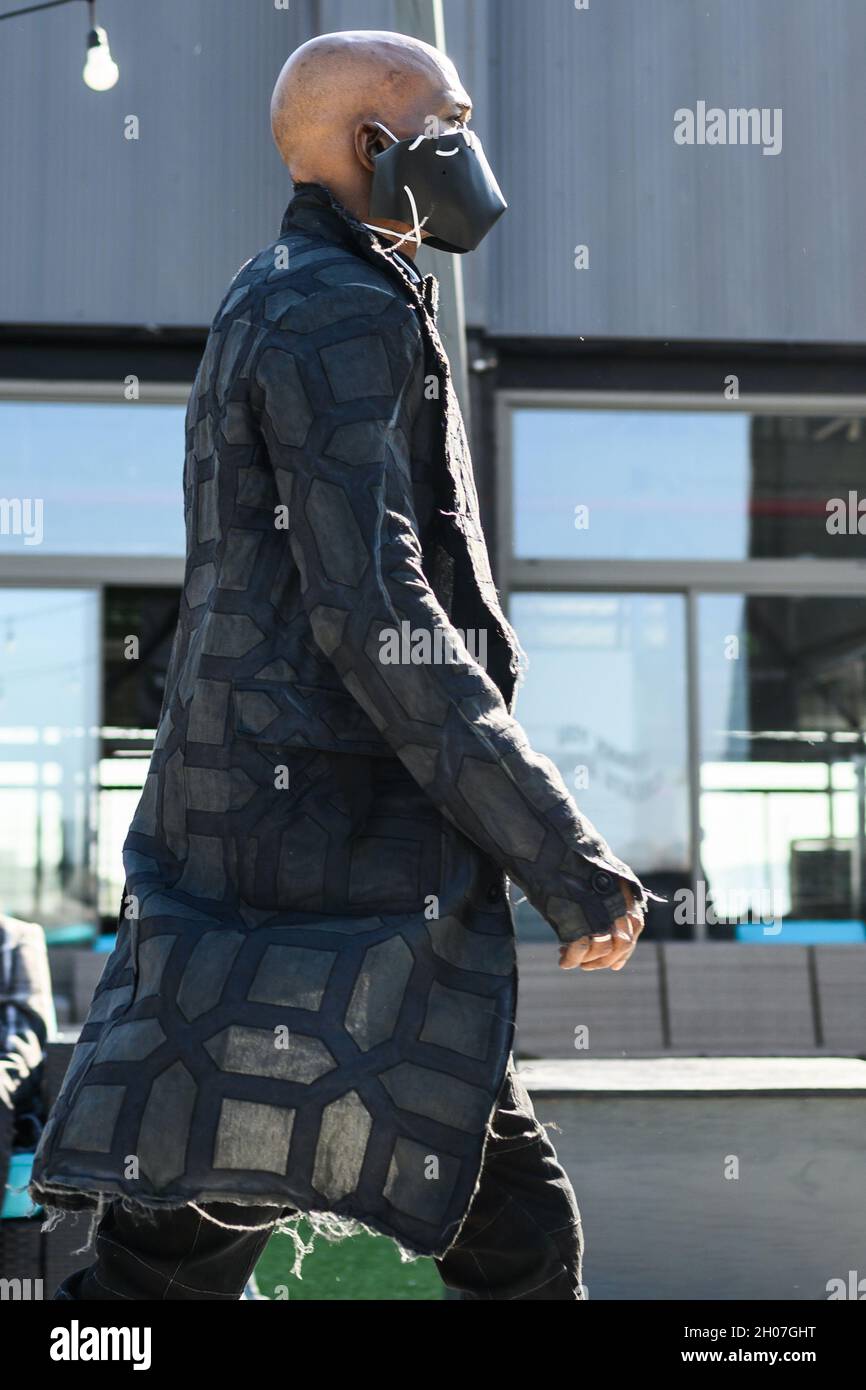 Designer Zam Barrett's show at Brooklyn Fashion Week April 2021 Stock ...