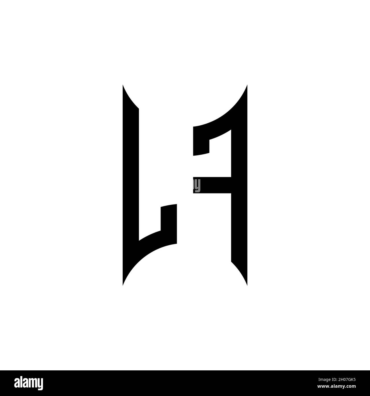 KF Monogram geometric shape style template. Monogram initial design vector on isolated ...