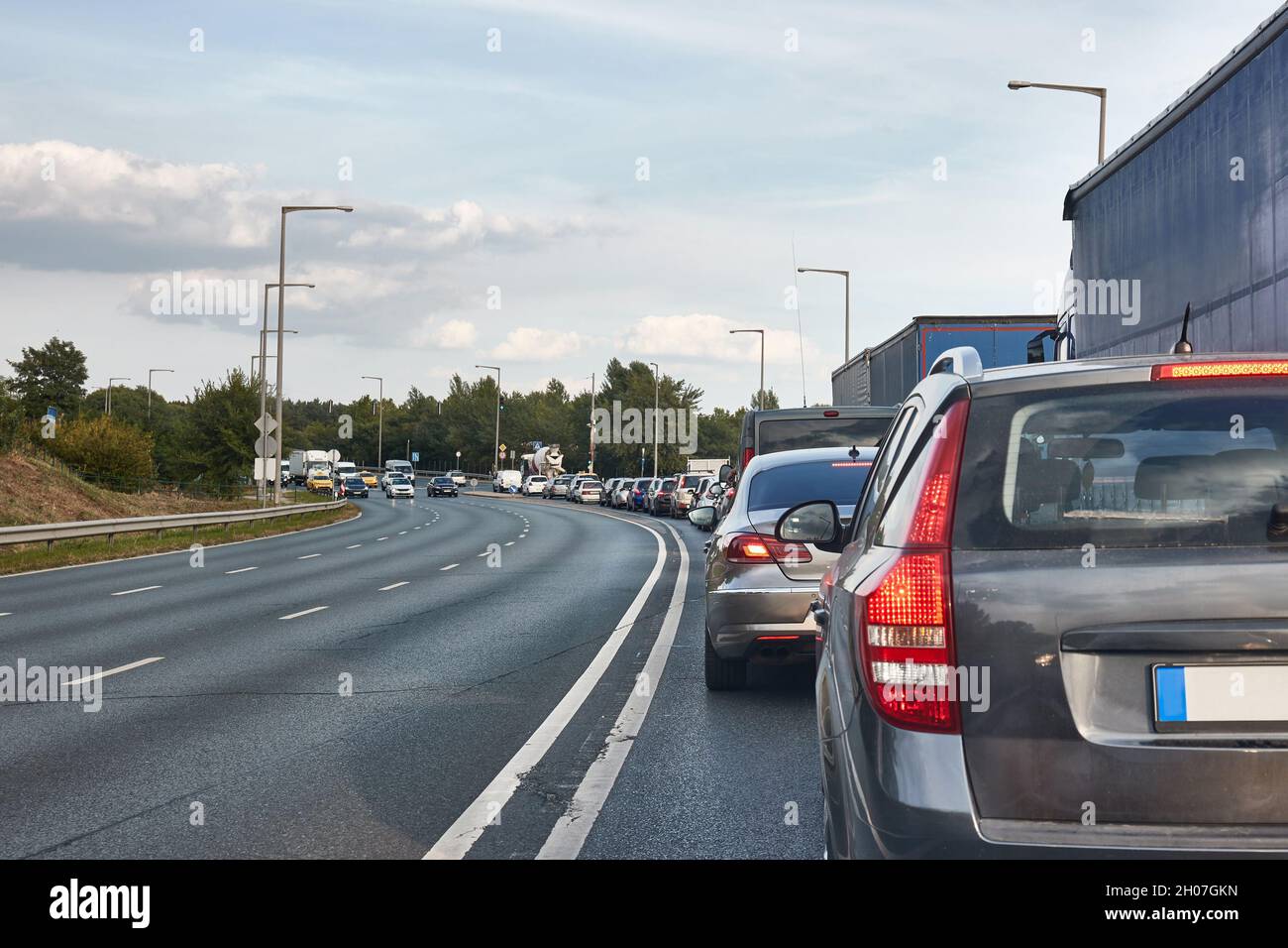 Road traffic driving view Stock Photo - Alamy