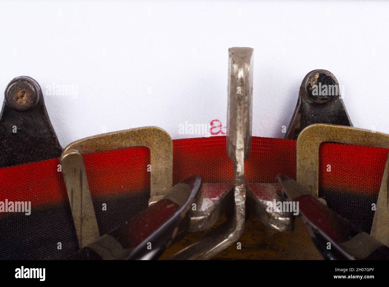 Keyboard and typewriter keys, detail. Evolution of technology in ...