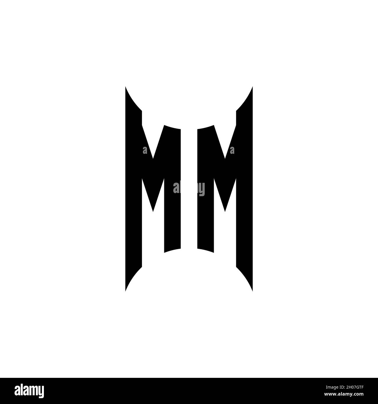 LL Monogram geometric shape style template. Monogram initial design ...