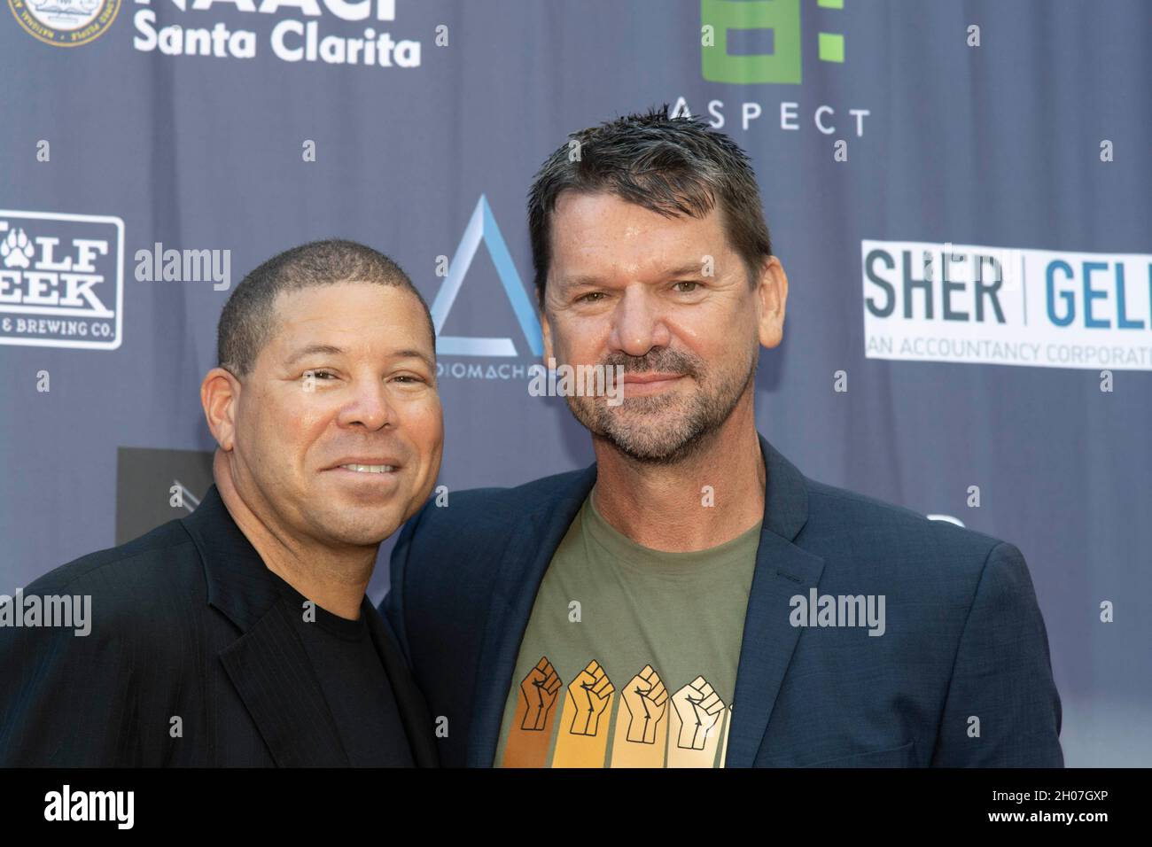 Jeffrey Thompson, Thomas Morgan attends Square Zero Films World Movie ...