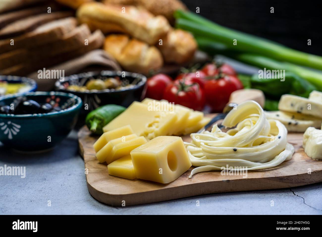 Organic, and fresh delicious traditional Turkish Cheese for breakfast ...