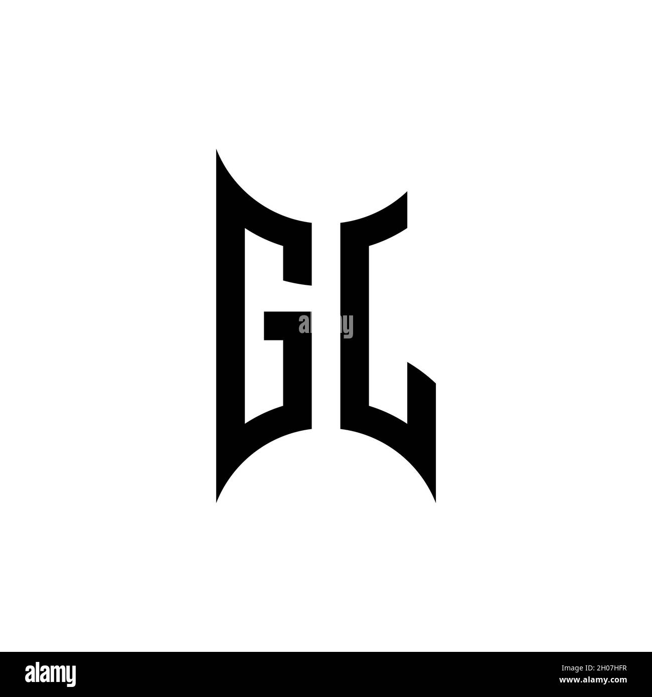 GI Monogram geometric shape style template. Monogram initial design ...
