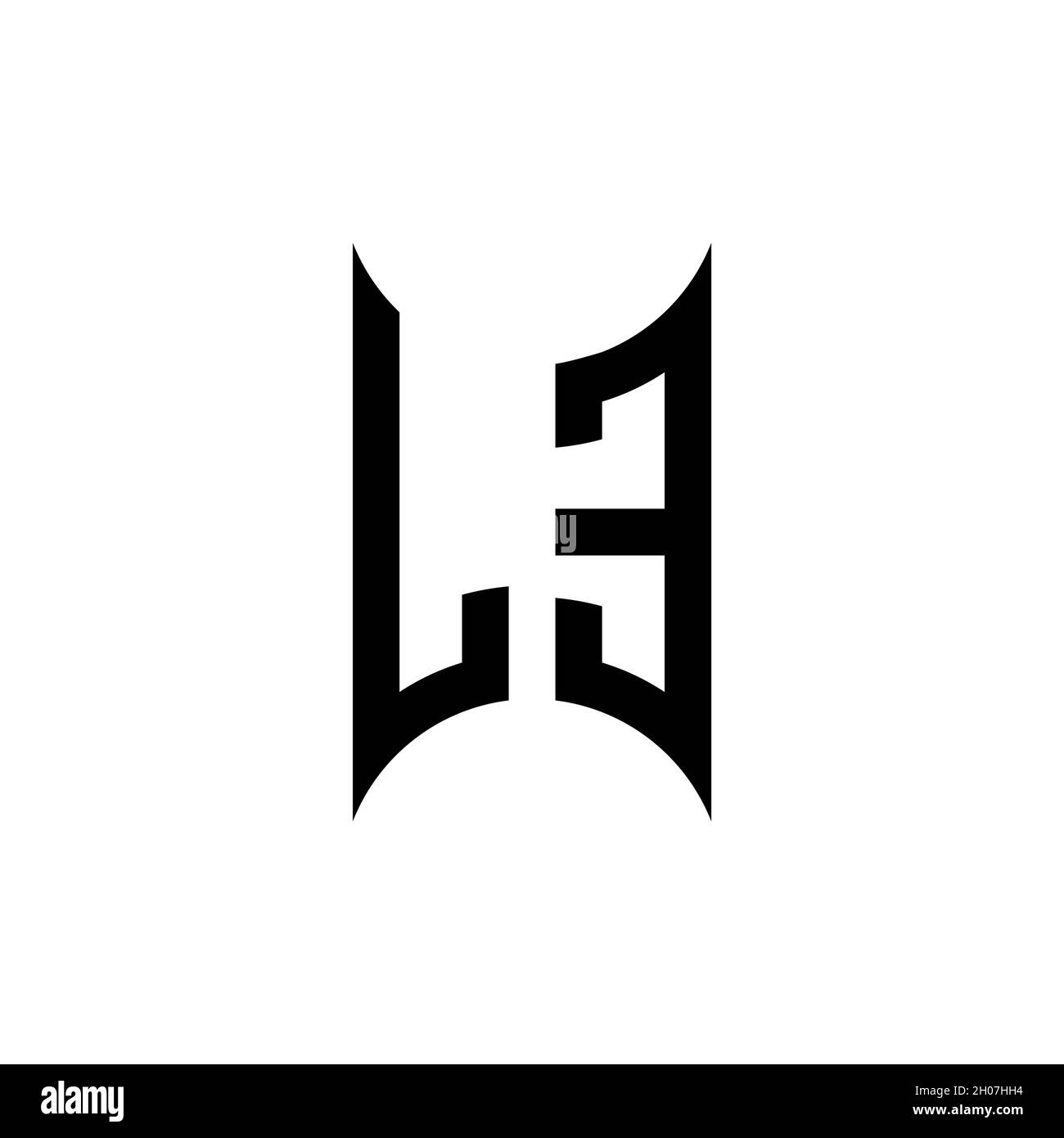 KE Monogram geometric shape style template. Monogram initial design vector on isolated ...