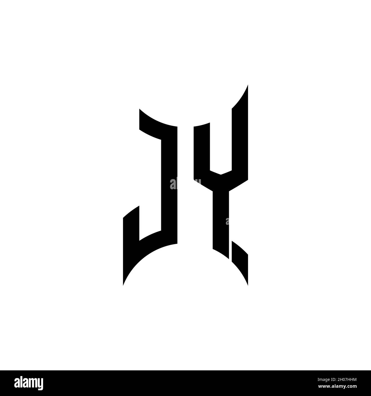IY Monogram geometric shape style template. Monogram initial design ...