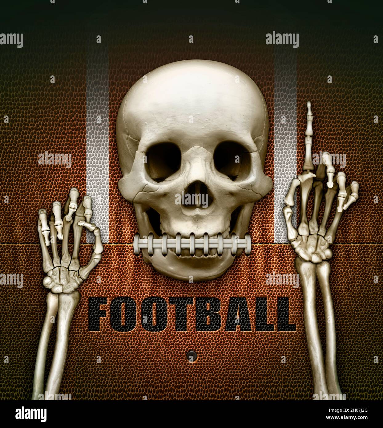 Skeleton Hand Holding Ball