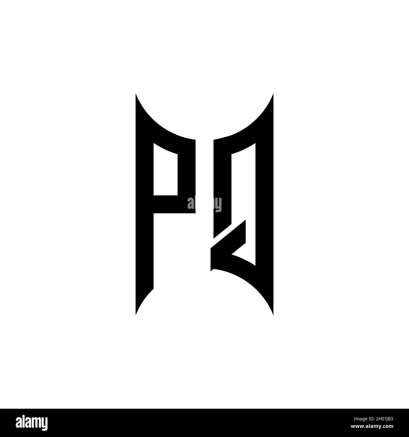 OP Monogram geometric shape style template. Monogram initial design ...