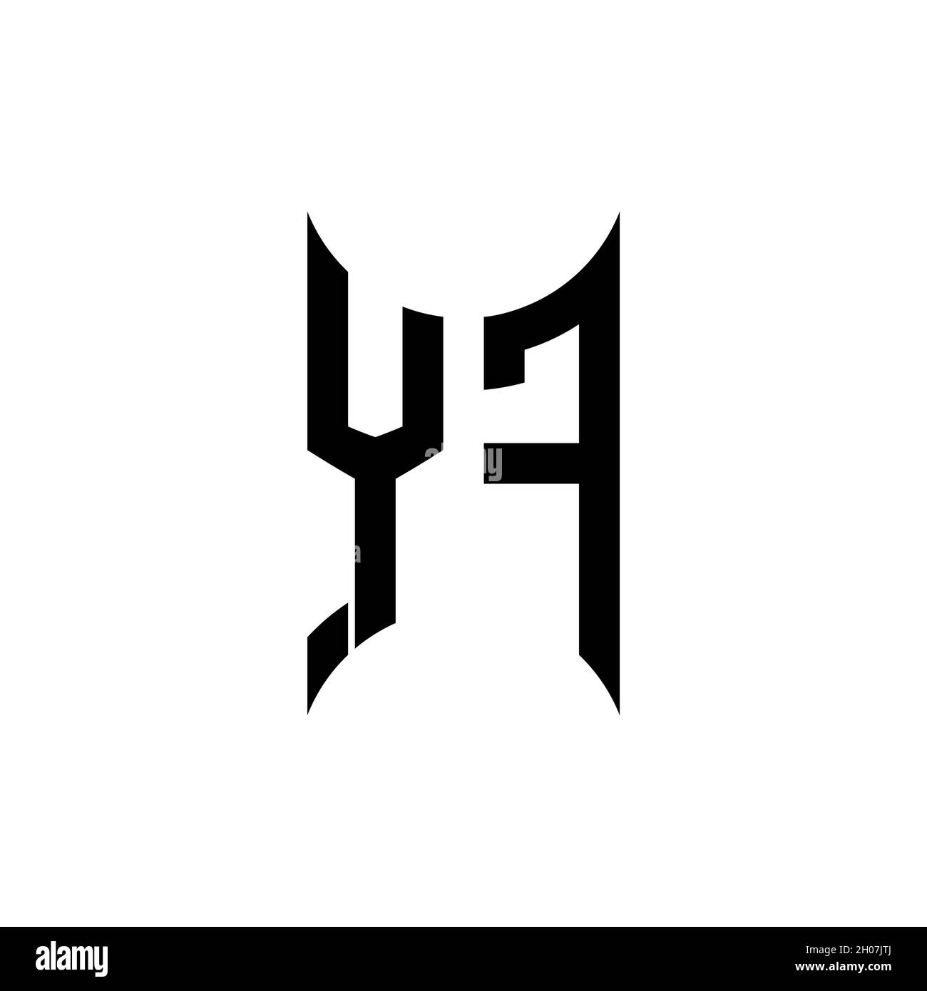 YE Monogram geometric shape style template. Monogram initial design ...