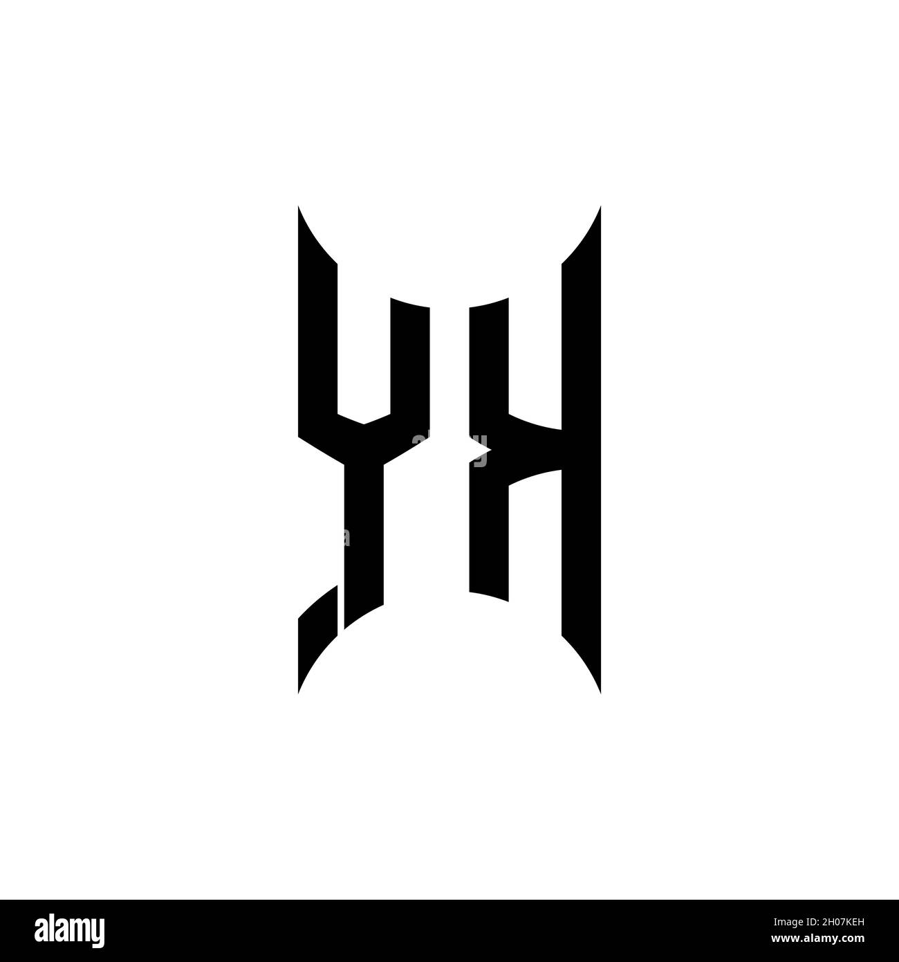YI Monogram geometric shape style template. Monogram initial design ...