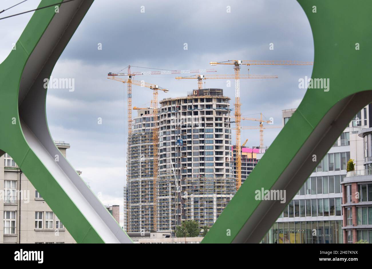 Urban cityscape of new buildings under construction Stock Photo - Alamy