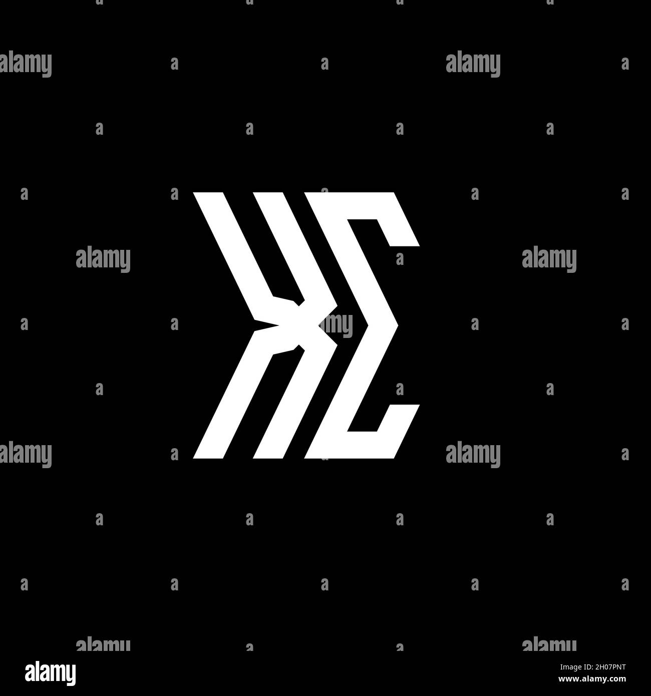 XC Monogram geometric shape style template. Monogram initial design ...