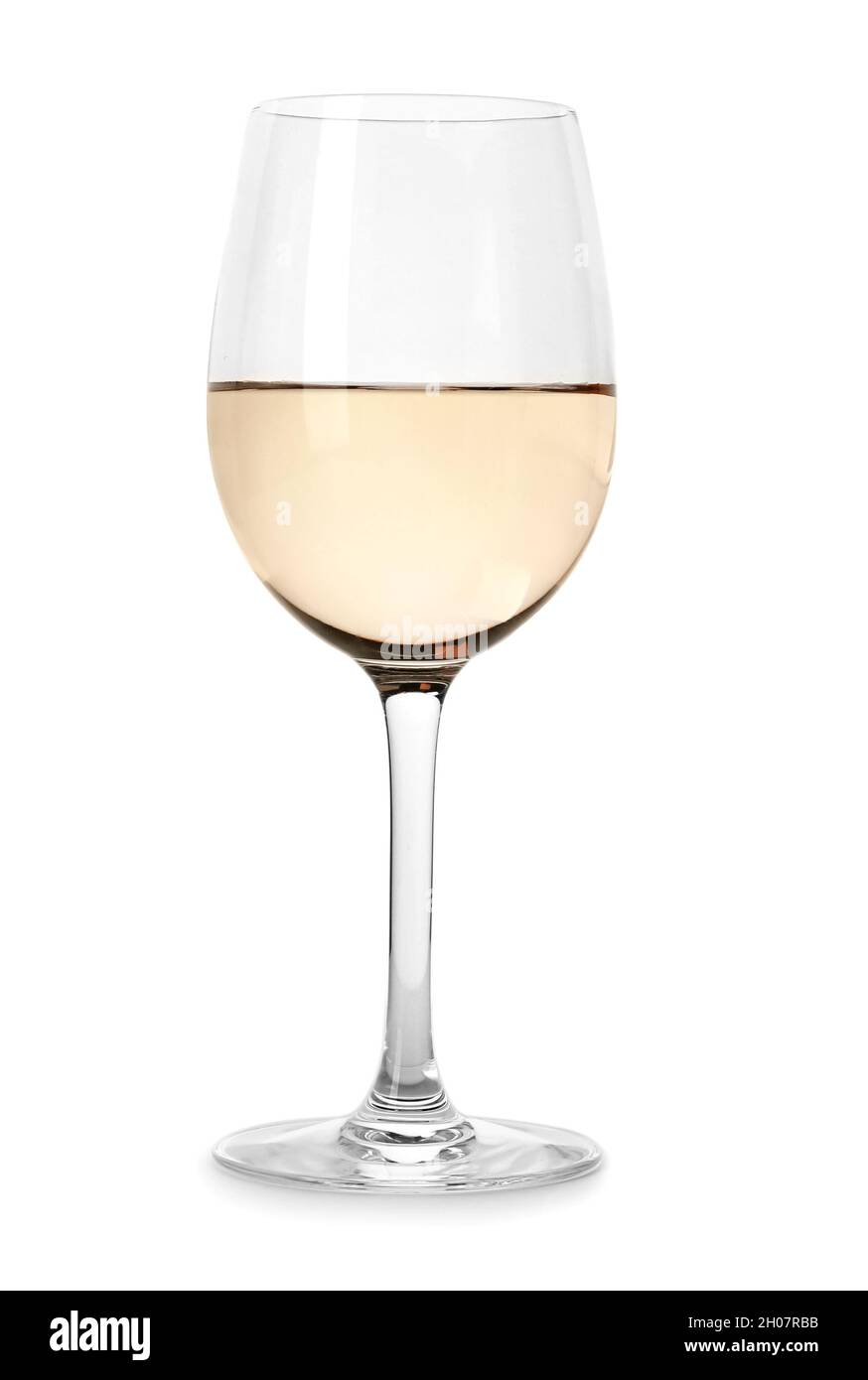 Glass of expensive wine on white background Stock Photo - Alamy