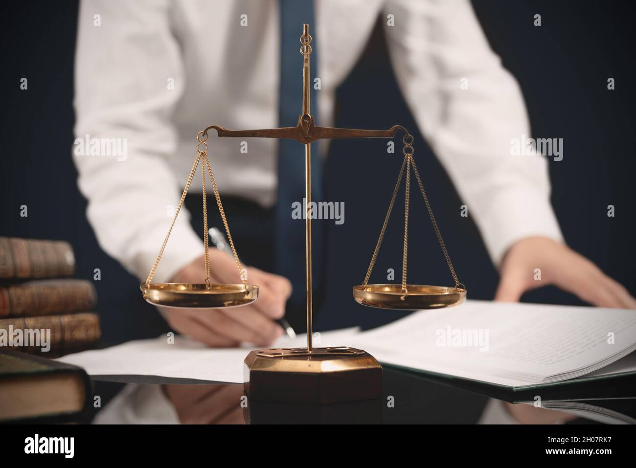 Lawyer working in his office. Law, legal concept Stock Photo - Alamy