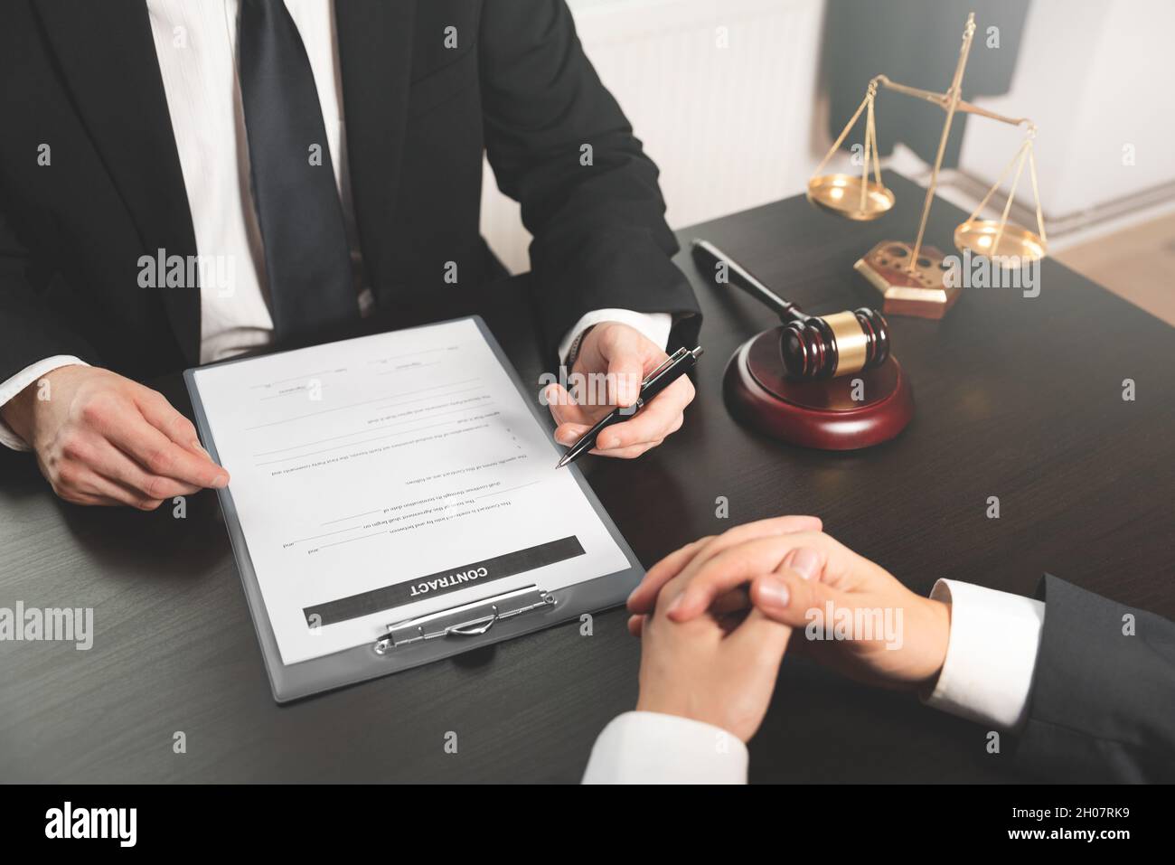 Lawyer working in his office. Law, legal concept Stock Photo - Alamy