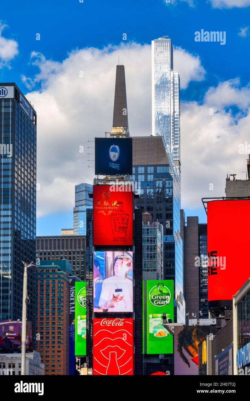 Times Square is an iconic location in New York City, USA Stock Photo ...