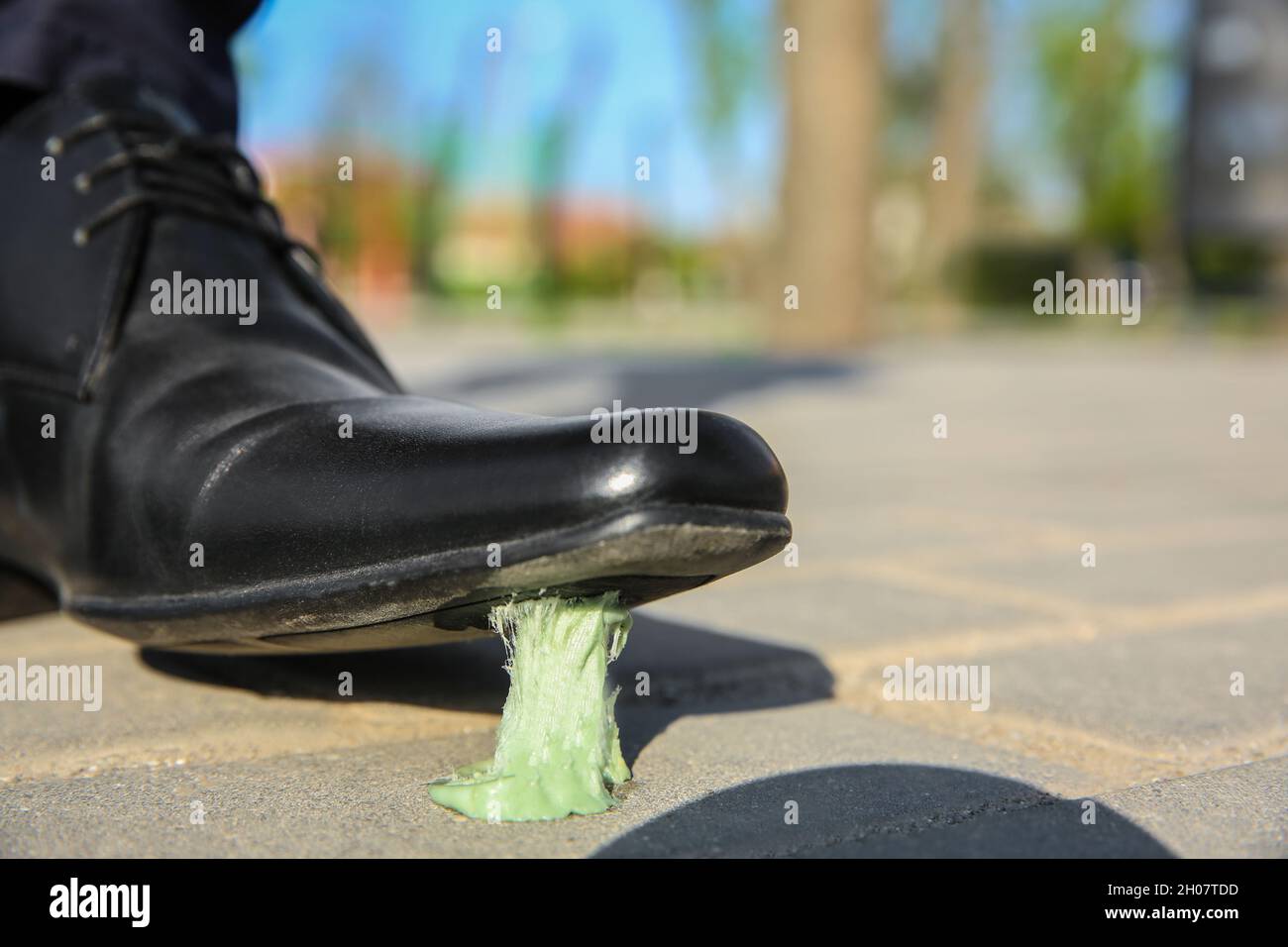 Stepping on chewing gum hi-res stock photography and images - Alamy