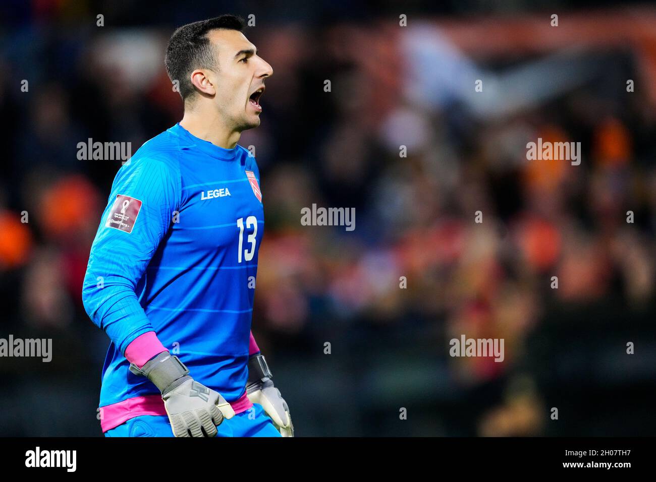 ROTTERDAM, NETHERLANDS - OCTOBER 11: Bradley Banda of Gibraltar during ...