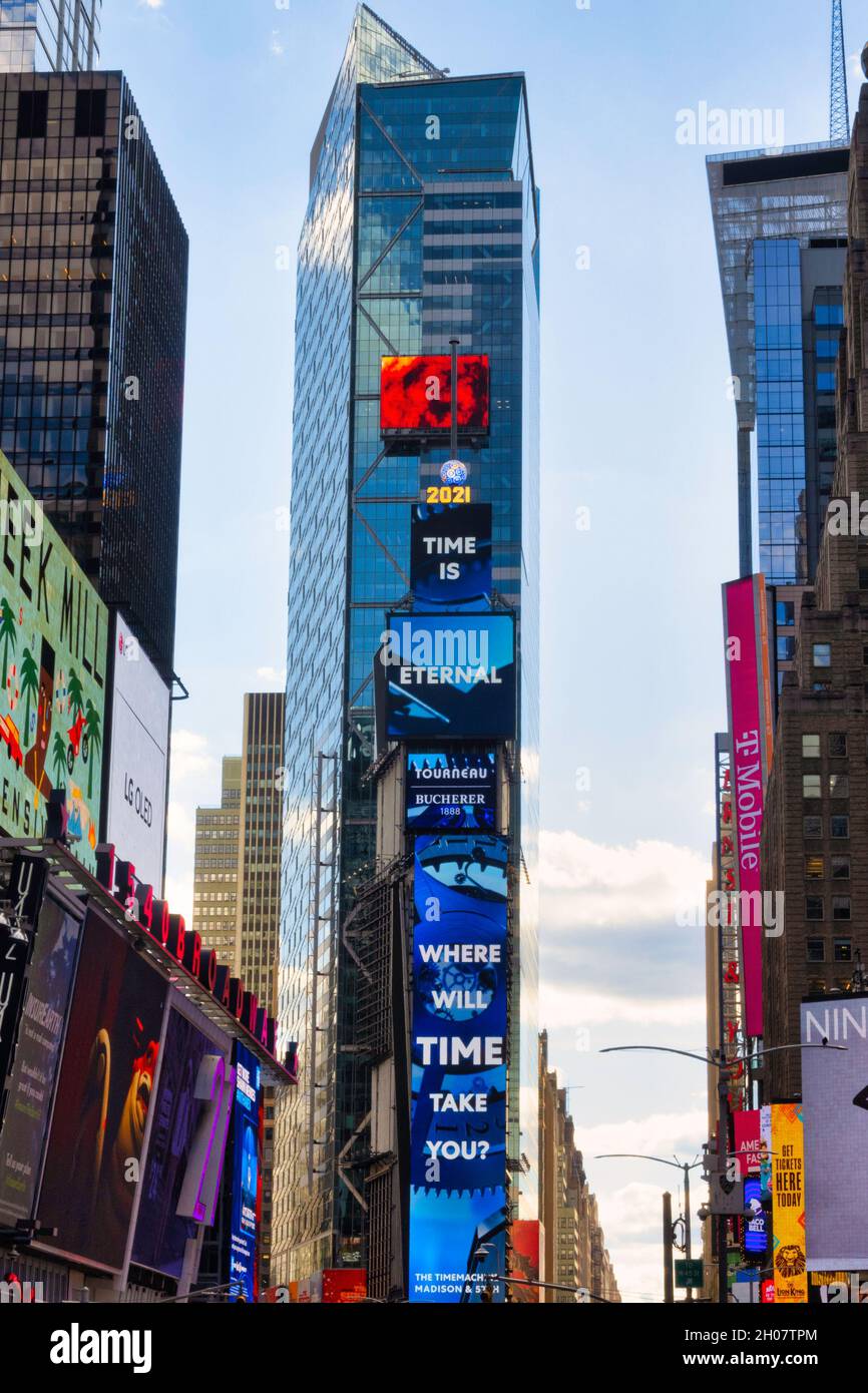 Times Square is an iconic location in New York City, USA Stock Photo ...