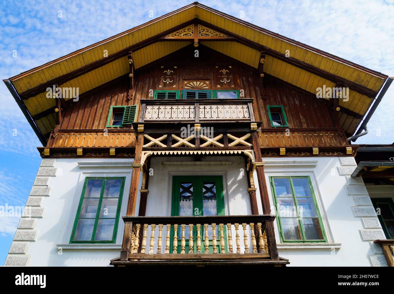 a gorgeous traditional rustic house in the Austrian Alps of the ...