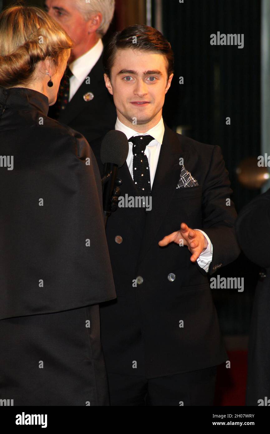 London. UK. Daniel Radcliffe at the World Premiere of Woman in Black at ...