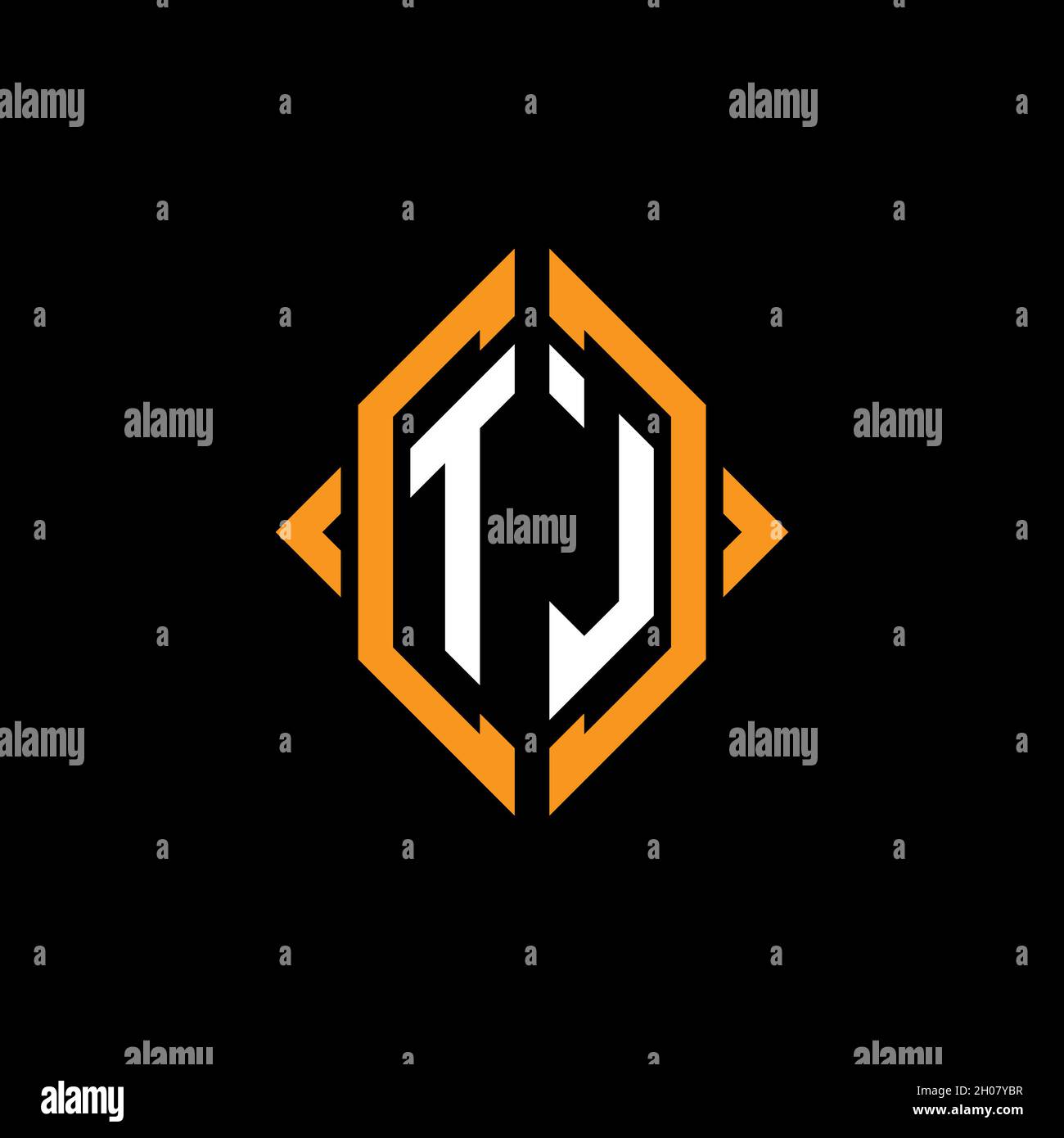 TL Monogram geometric shape style template. Monogram initial design ...