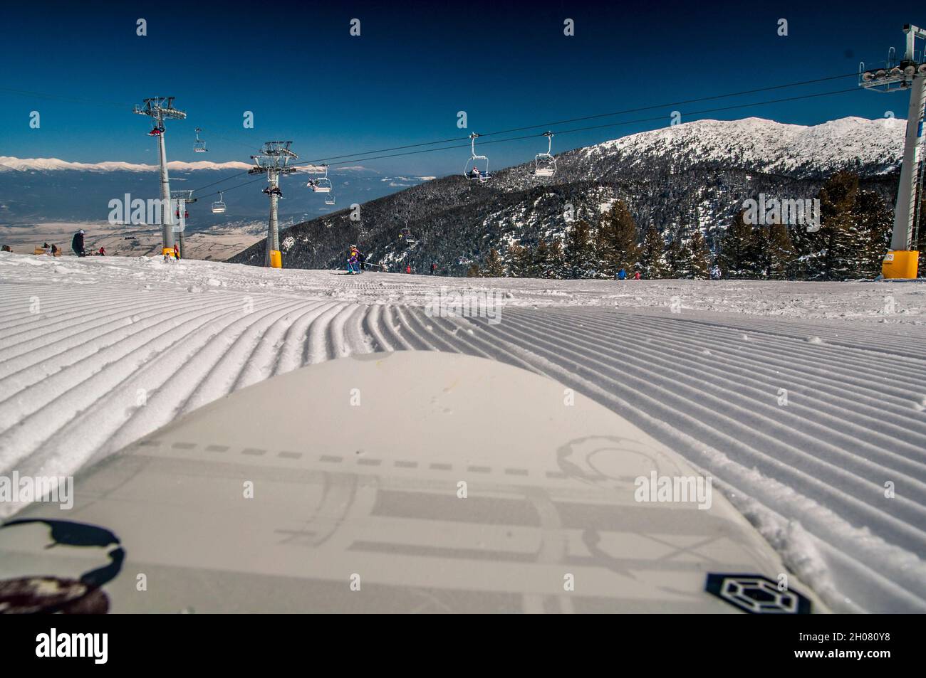 Snowboard view hi-res stock photography and images - Alamy