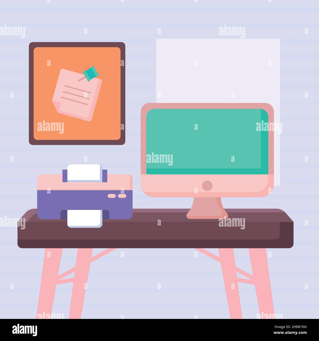 pretty desk poster Stock Vector Image & Art - Alamy